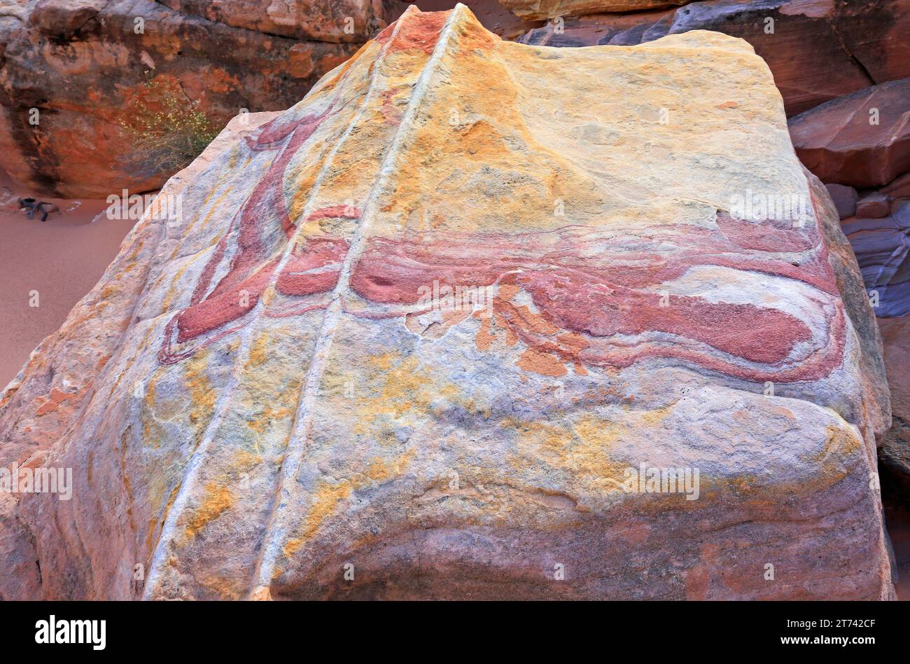 Colors in rock, Valley of Fire State Park, Nevada Stock Photo - Alamy