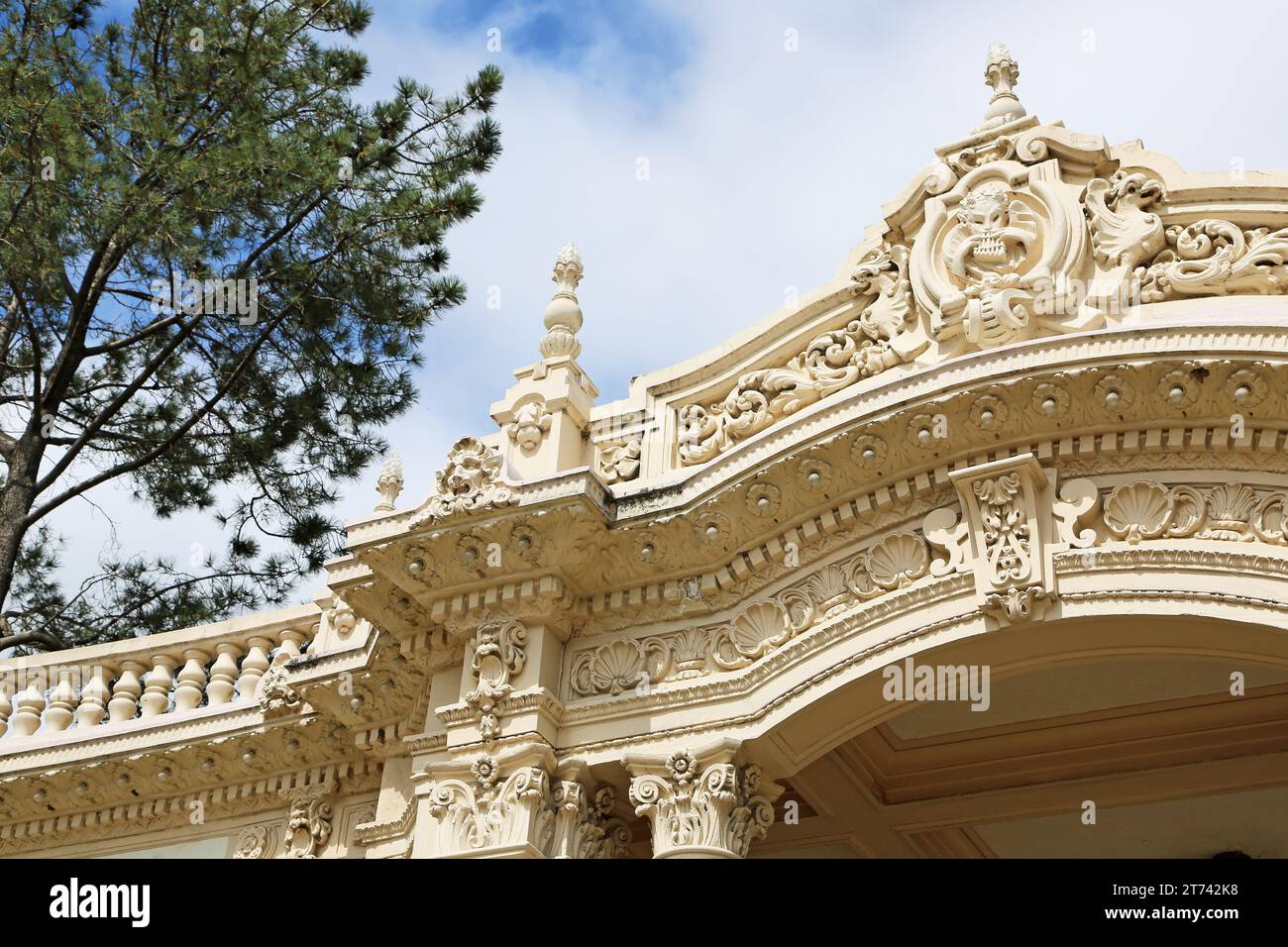 Arcade entrance to organ pavilion - San Diego, California Stock Photo ...