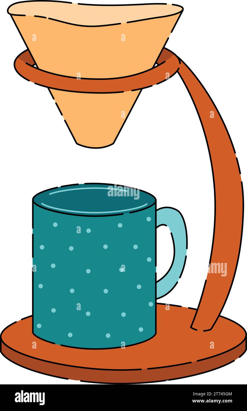 Drip brew coffee Stock Vector Images - Alamy