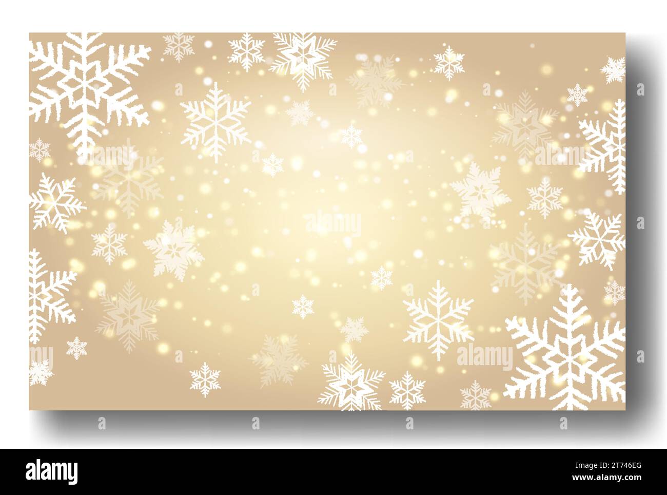 Cute falling snow flakes illustration. Wintertime speck frozen granules ...