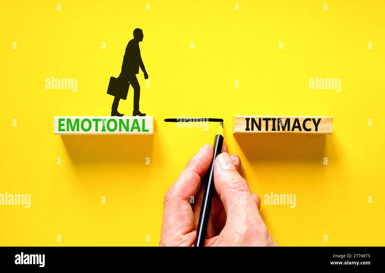 Emotional intimacy symbol. Concept words Emotional intimacy on ...