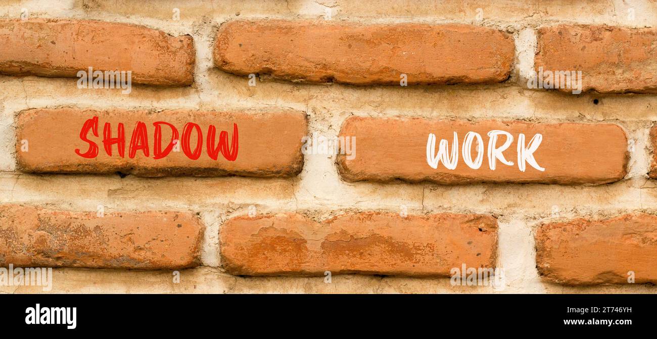 Shadow work psychology symbol. Concept words Shadow work on beautiful ...