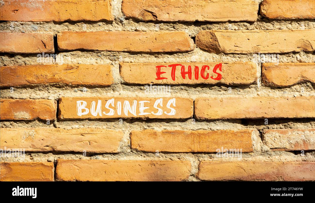 Business ethics symbol. Concept words Business ethics on beautiful ...