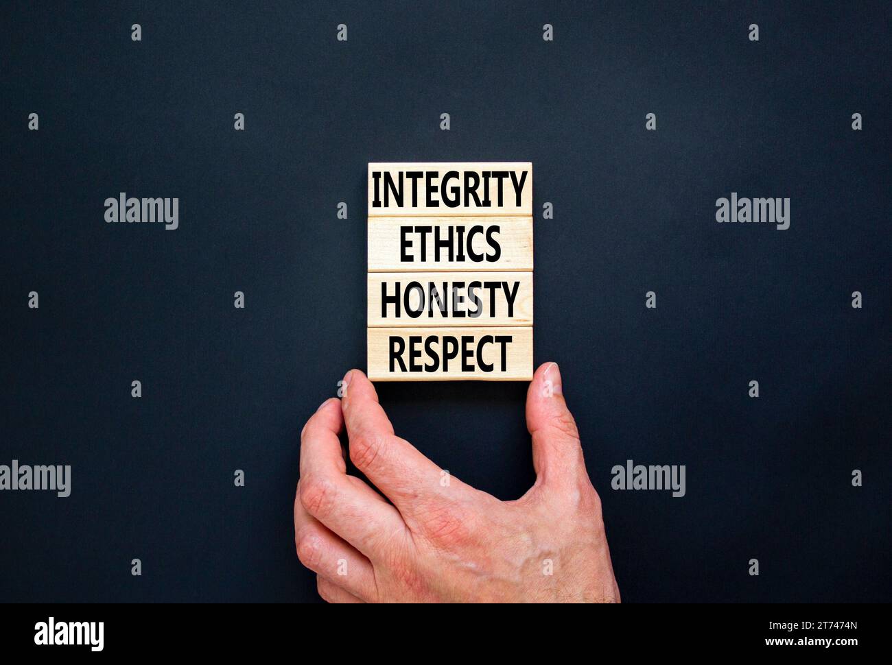 Integrity ethics honesty respect symbol. Concept word Integrity Ethics ...
