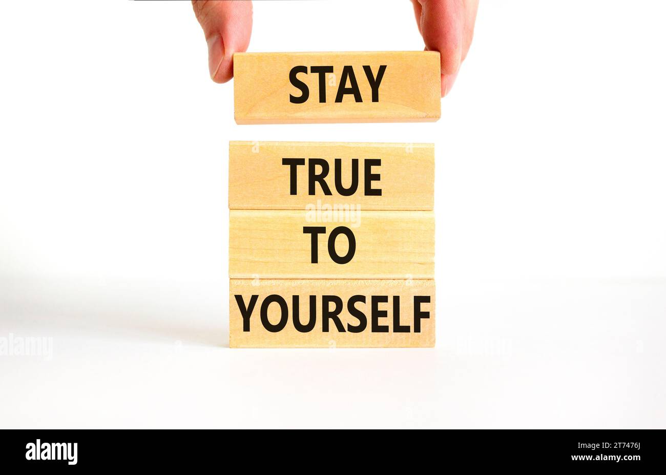 Stay true to yourself symbol. Concept word Stay true to yourself on ...