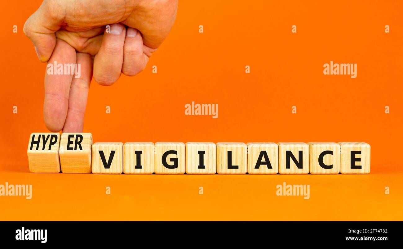 Vigilance or hypervigilance symbol. Concept words Vigilance ...