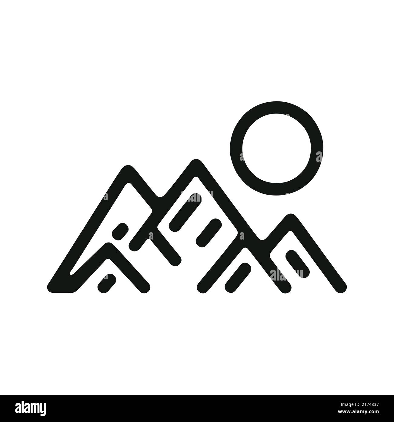 linear mountain icon isolated. Vector illustration Stock Vector Image ...