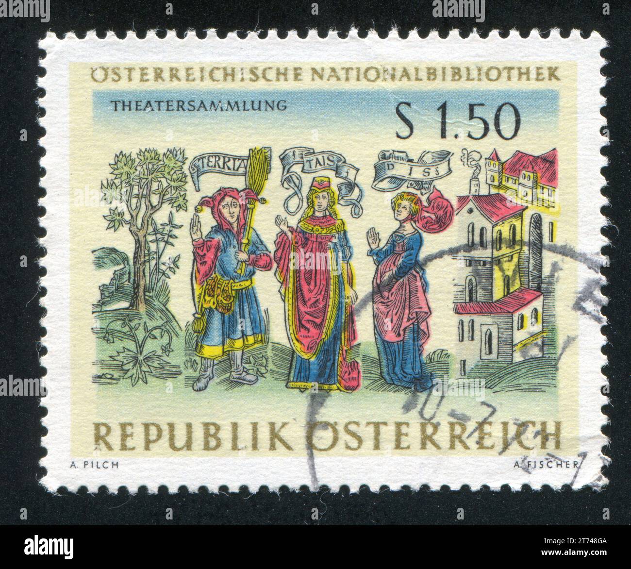 AUSTRIA - CIRCA 1966: stamp printed by Austria, shows “Eunuchus” by ...