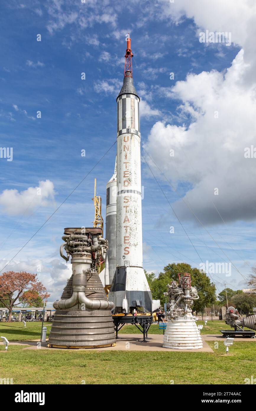 Houston, USA - October 22, 2023: rockets little joe II at the Houston ...
