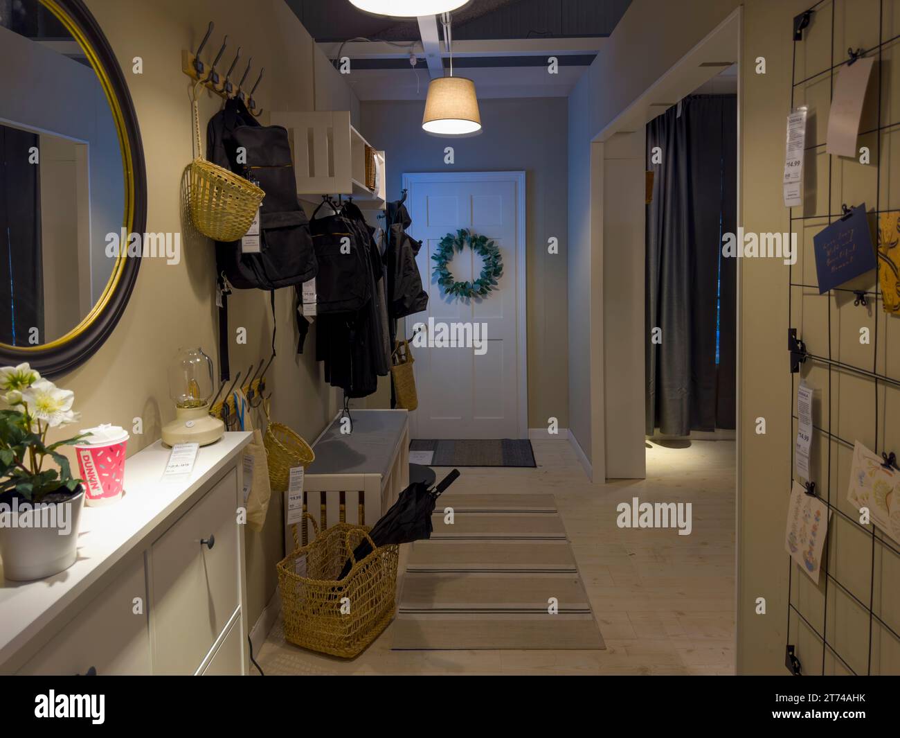 Ikea showroom with modern furniture in Ikea store in Stoughton, Massachusetts MA, USA Stock ...