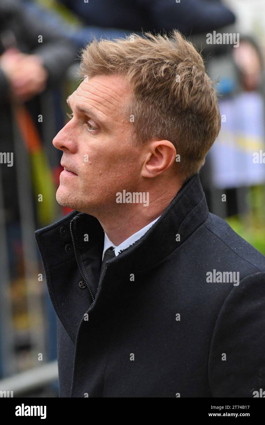 Darren Fletcher attends Sir Bobby Charltons funeral at Manchester ...