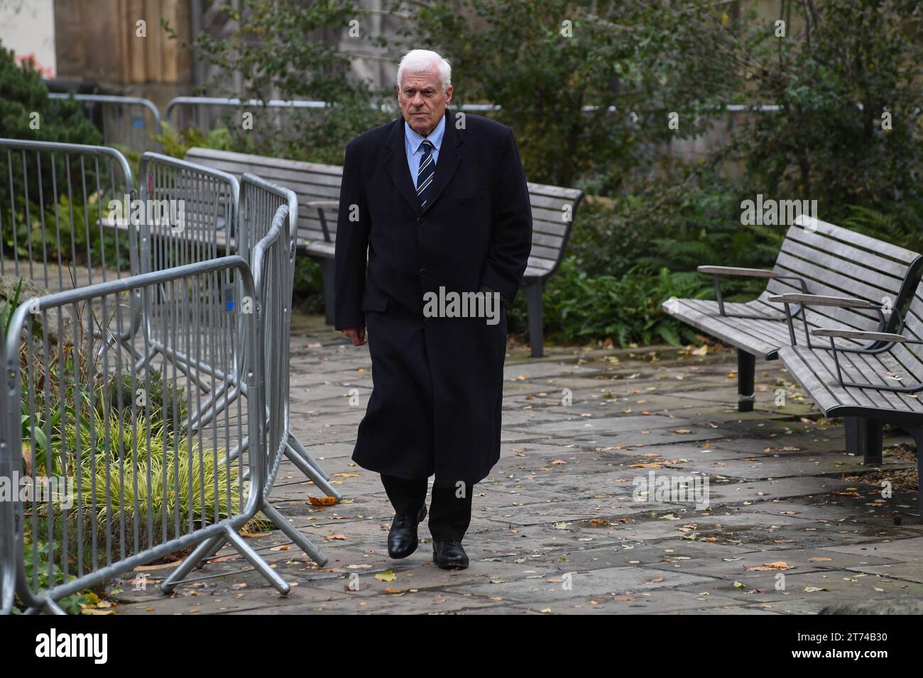 Former Leeds United chairman Peter Ridsdale attends Sir Bobby Charltons ...