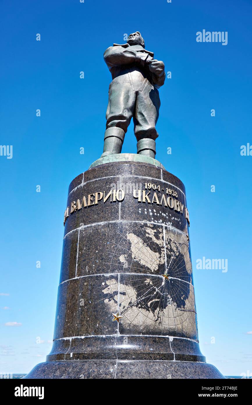 Valery chkalov monument hi-res stock photography and images - Alamy