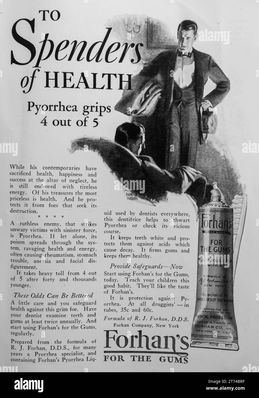 Old toothpaste advert hi-res stock photography and images - Alamy