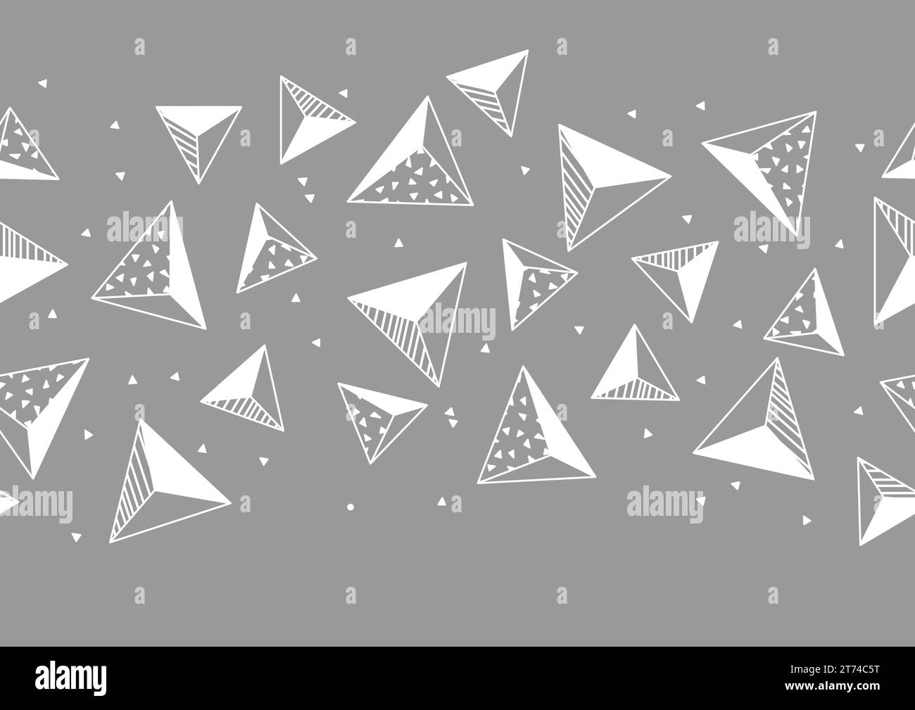 Pattern with origami figures. Abstract geometric background Stock ...