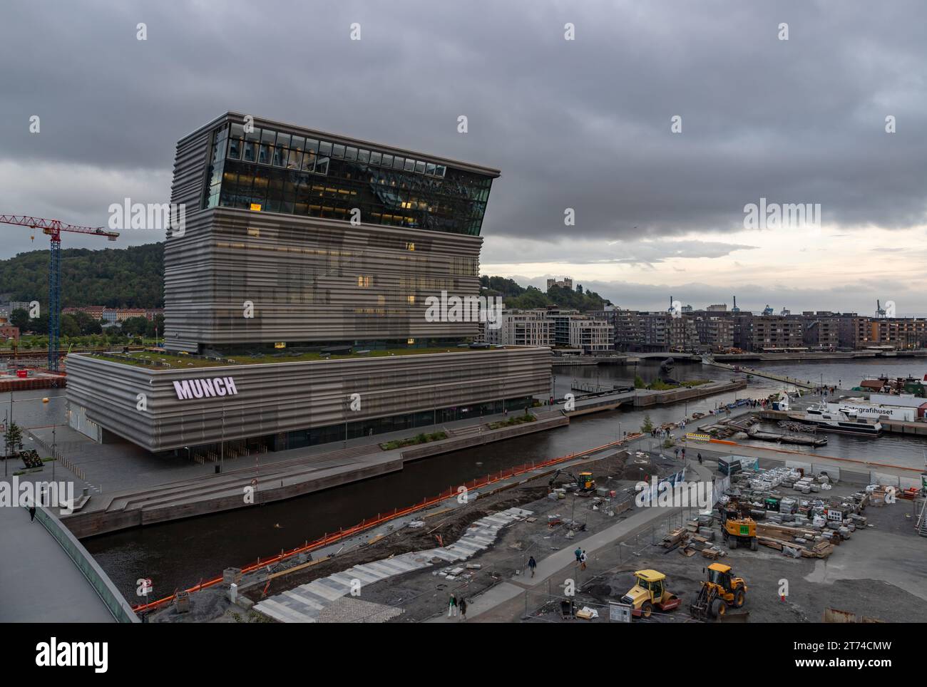 A picture of the Munch Museum at sunset Stock Photo - Alamy