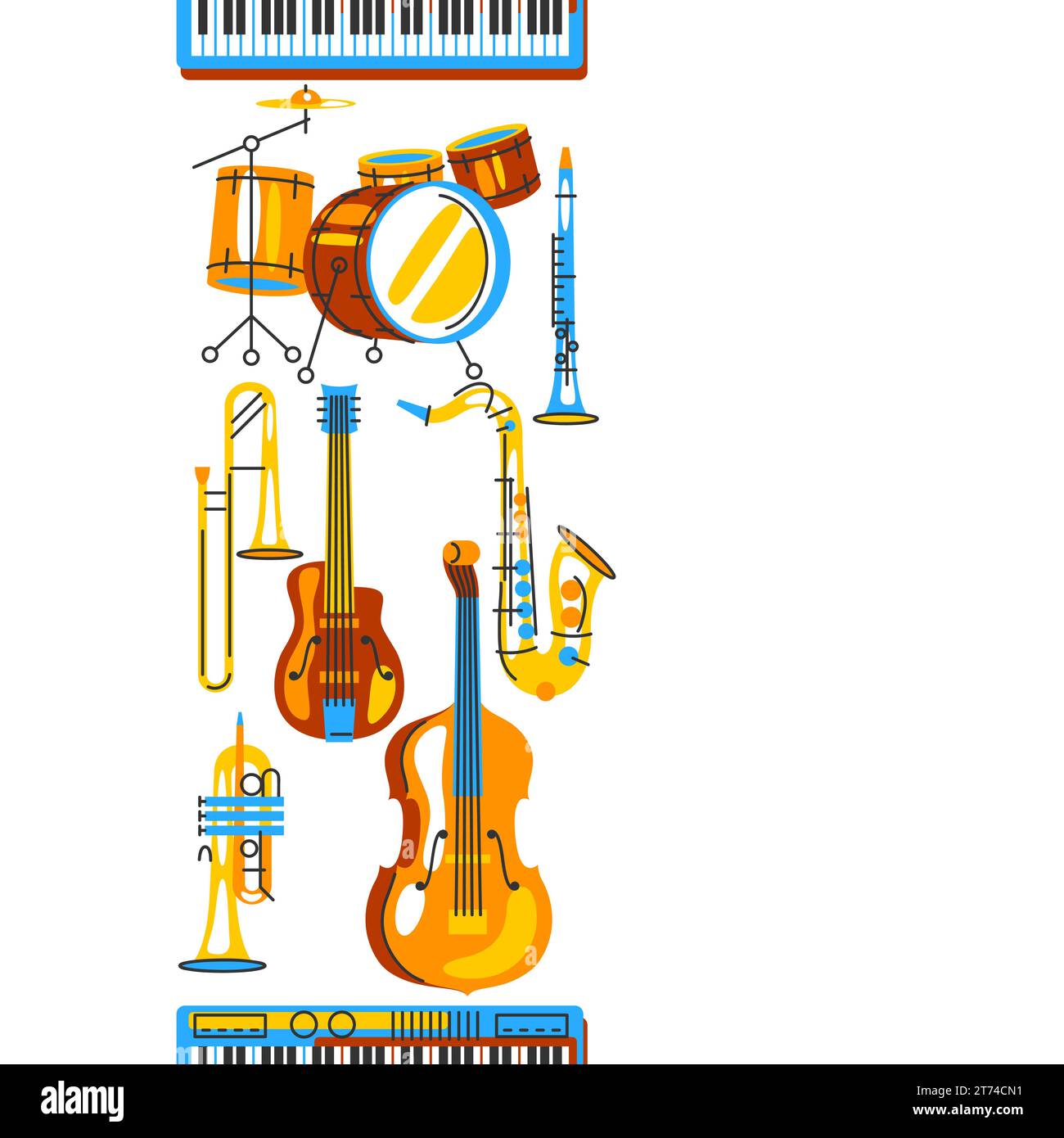 Saxophone ensemble Stock Vector Images - Alamy