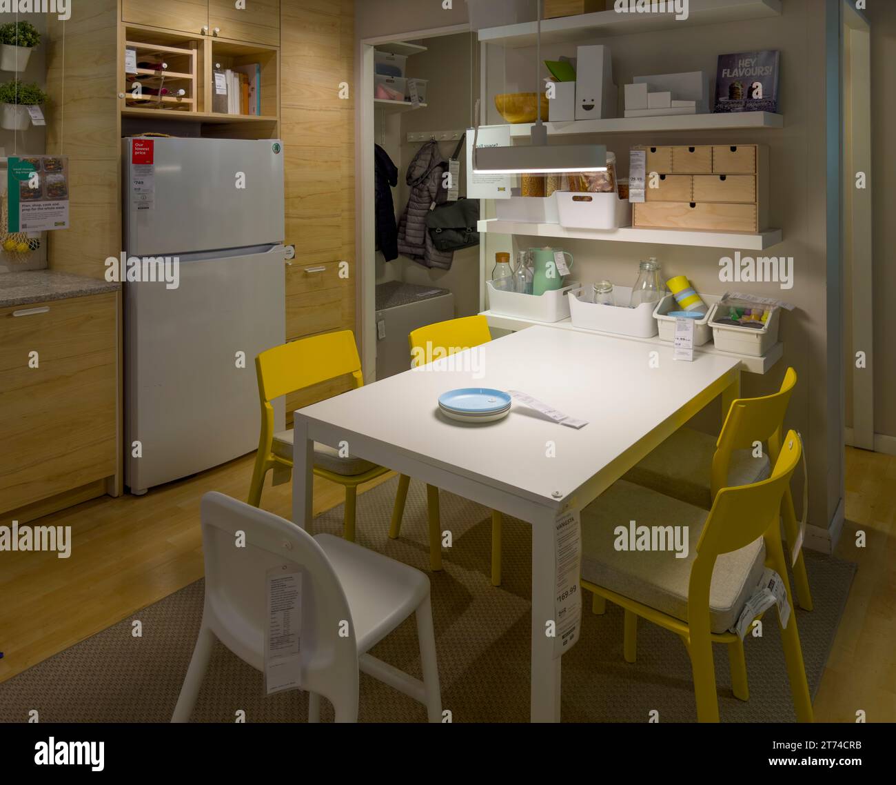 Ikea showroom with modern furniture in Ikea store in Stoughton ...