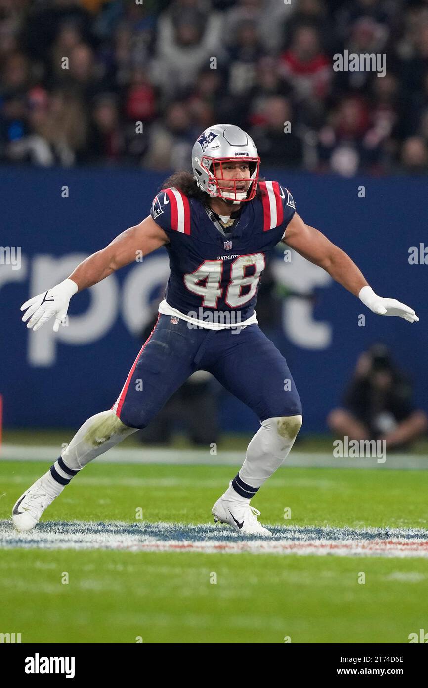 New England Patriots linebacker Jahlani Tavai (48) in action during an ...