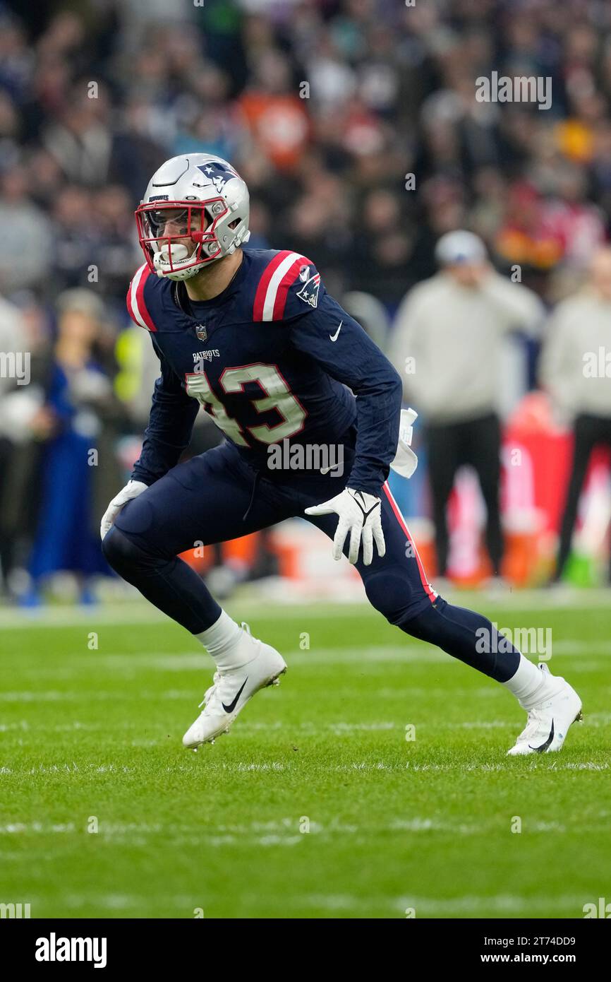 New England Patriots linebacker Calvin Munson (43) in action during an ...