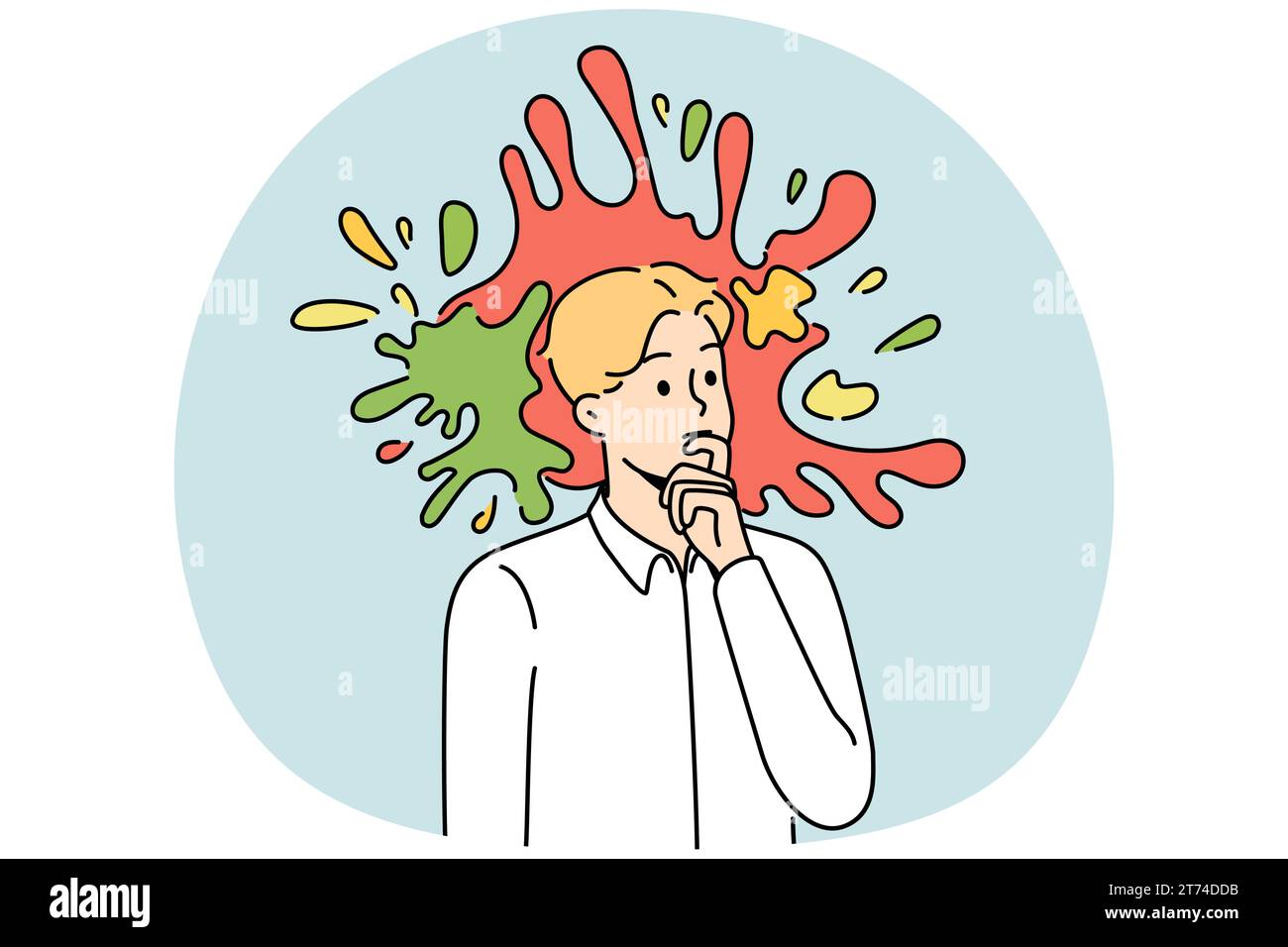 Smiling businesswoman holding arrow facing up. Happy female employee or ...