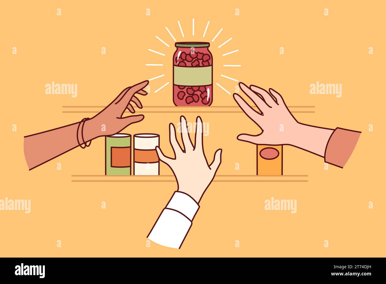 Scarce goods Stock Vector Images - Alamy