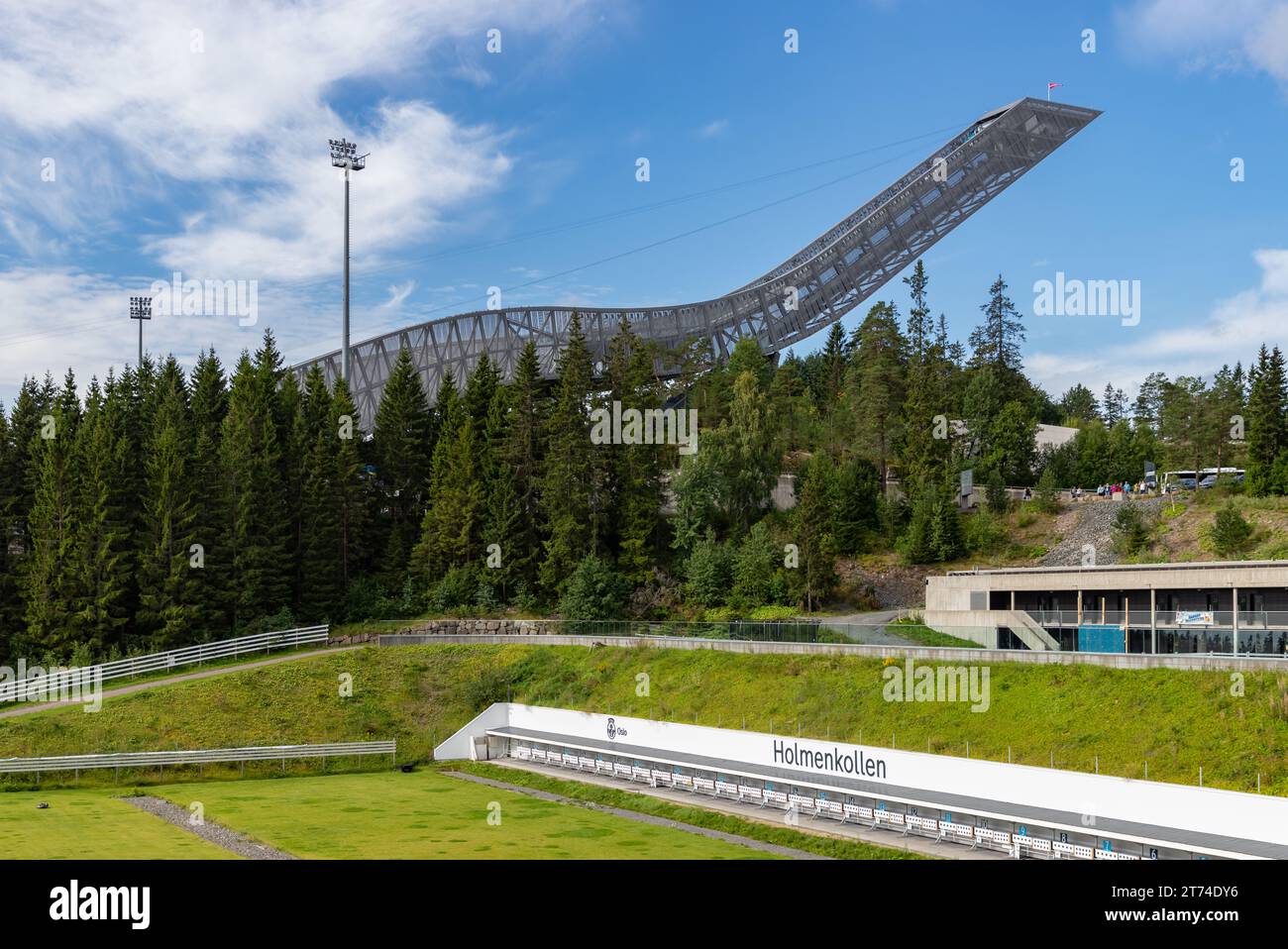 A picture of the Holmenkollen Ski Jumping Hill in Oslo Stock Photo - Alamy