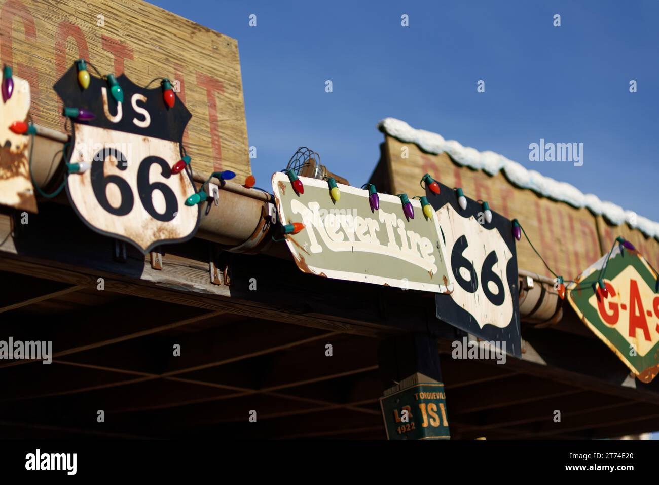 Disney California Adventure Cars Land Christmas Lights Stock Photo - Alamy