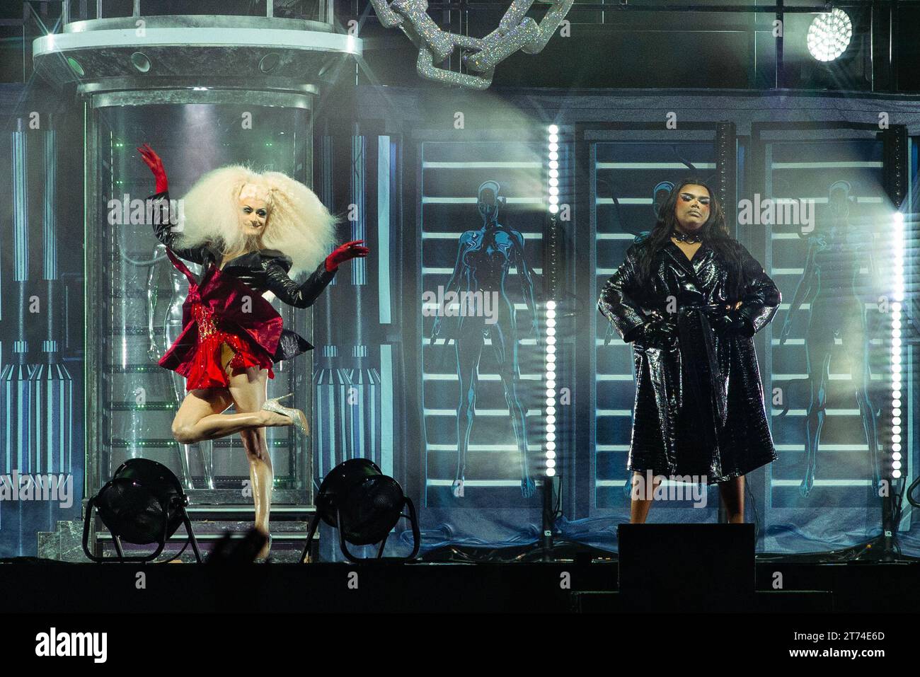 Milan, Italy. 13th Nov, 2023. The cast of RuPaul's Drag Race - Werq The ...