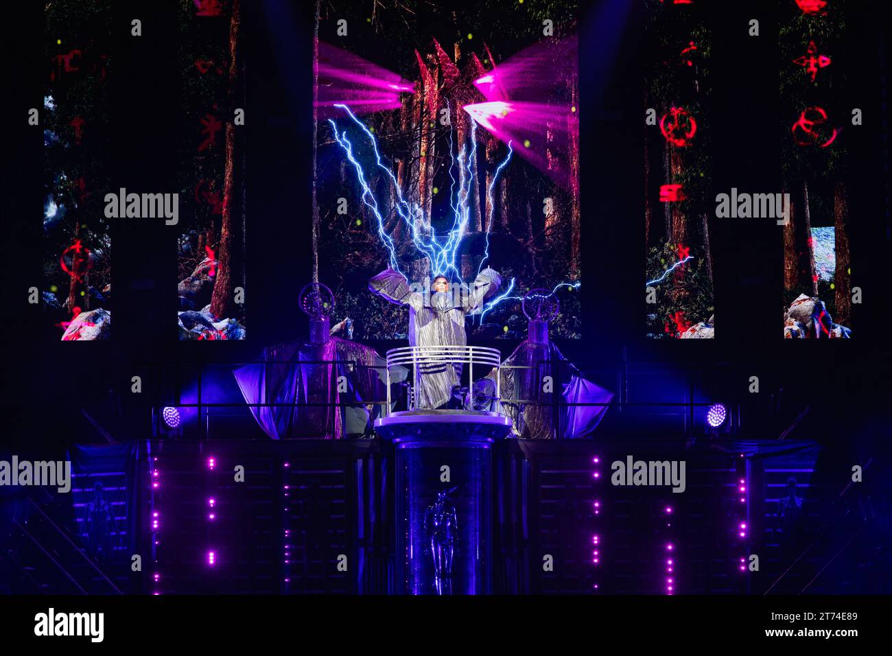 Milan, Italy. 13th Nov, 2023. The cast of RuPaul's Drag Race - Werq The ...