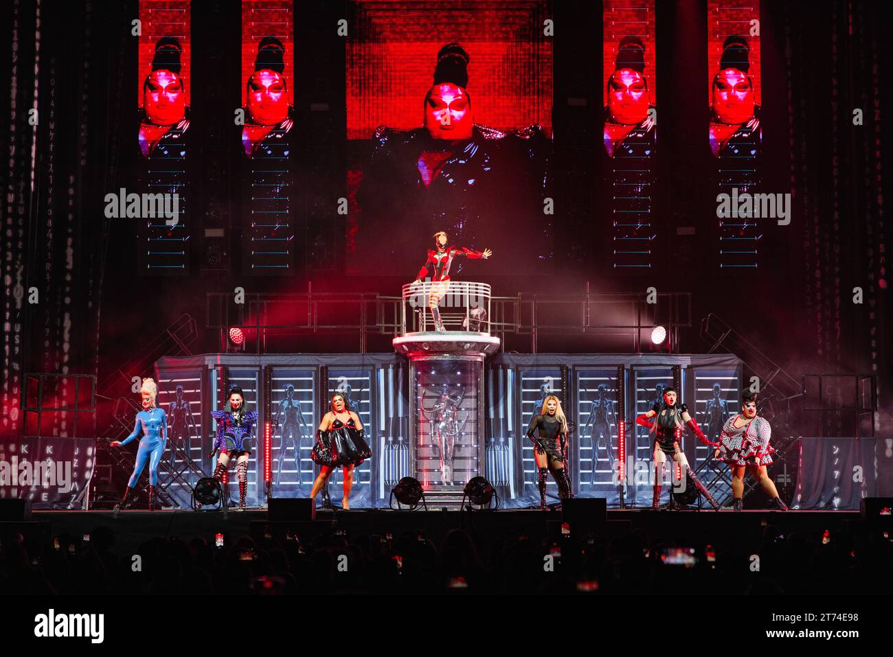 Milan, Italy. 13th Nov, 2023. The cast of RuPaul's Drag Race - Werq The ...