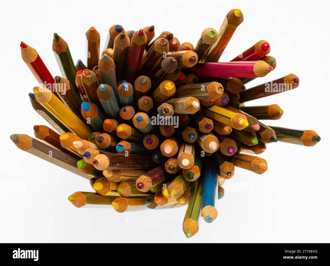 Bunch of colored crayons Stock Photo - Alamy