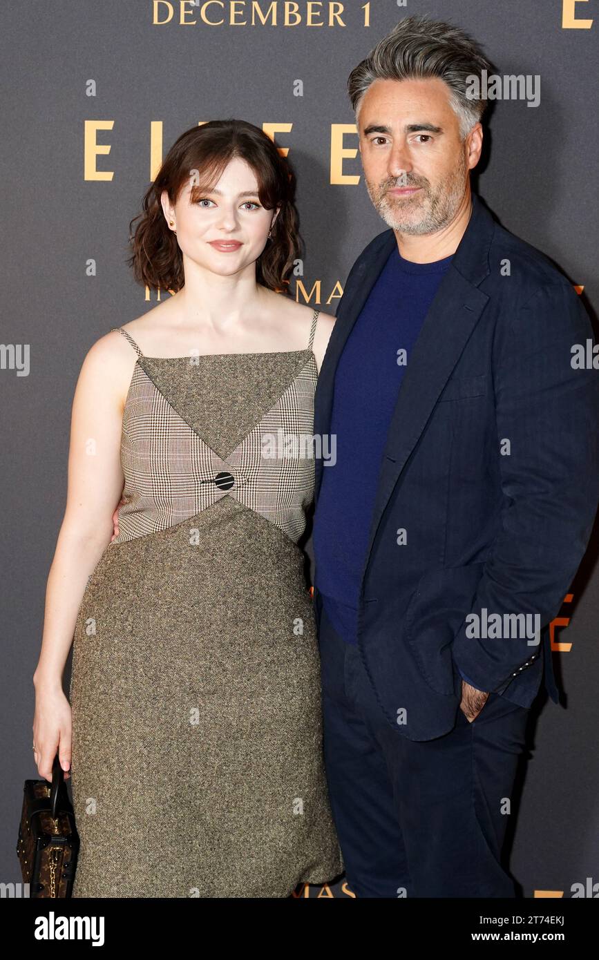 Thomasin McKenzie (left) and William Oldroyd arrive for a special ...