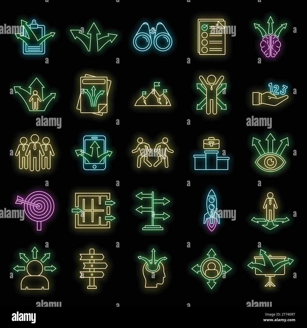 Business opportunity icons set. Outline set of business opportunity ...