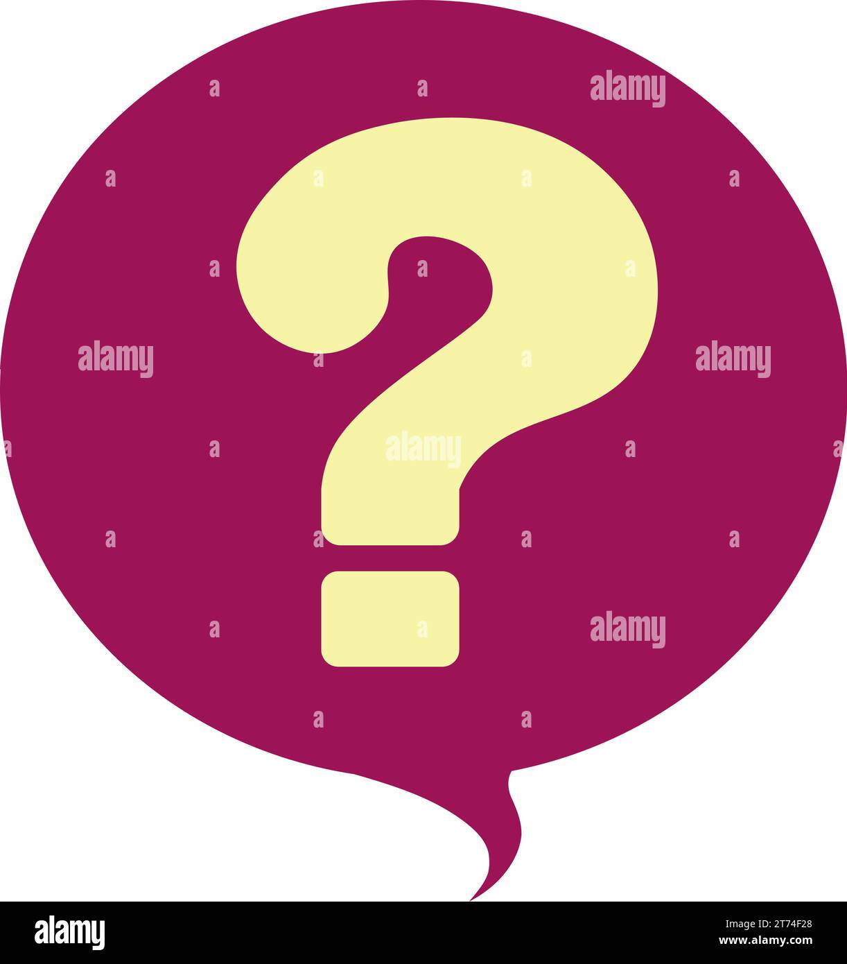 bubble with interrogation sign illustration Stock Vector Image & Art ...