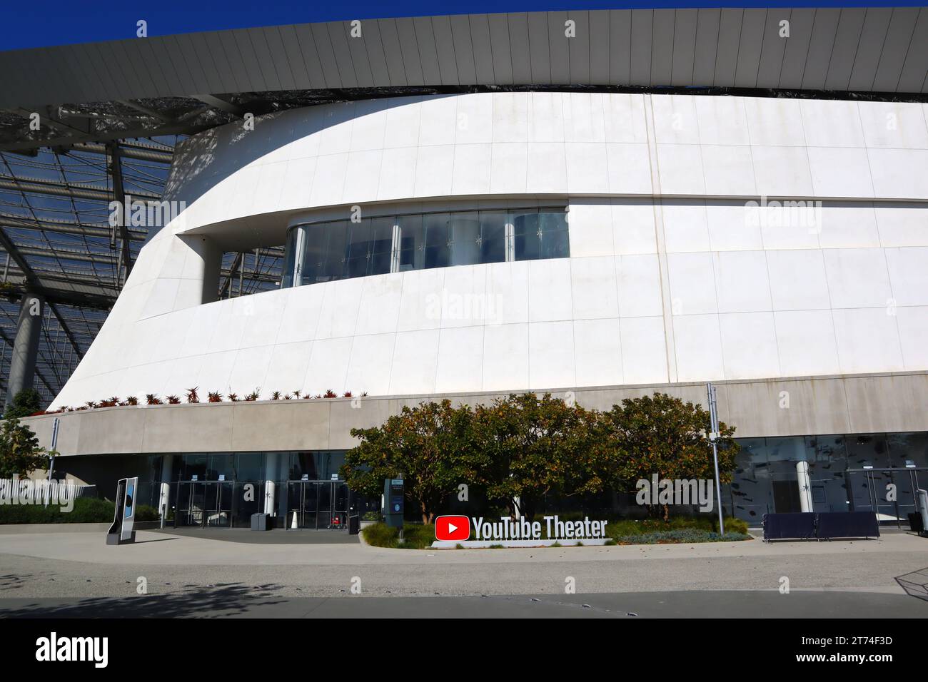 YouTube Theater located under the same structure that houses SoFi ...