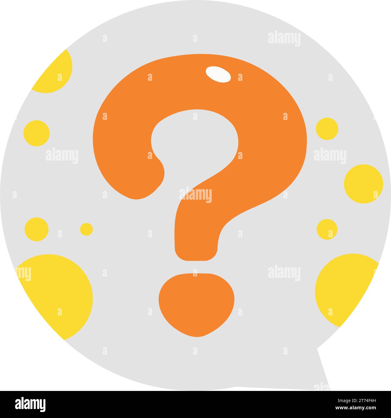 bubble with interrogation sign discussion Stock Vector Image & Art - Alamy