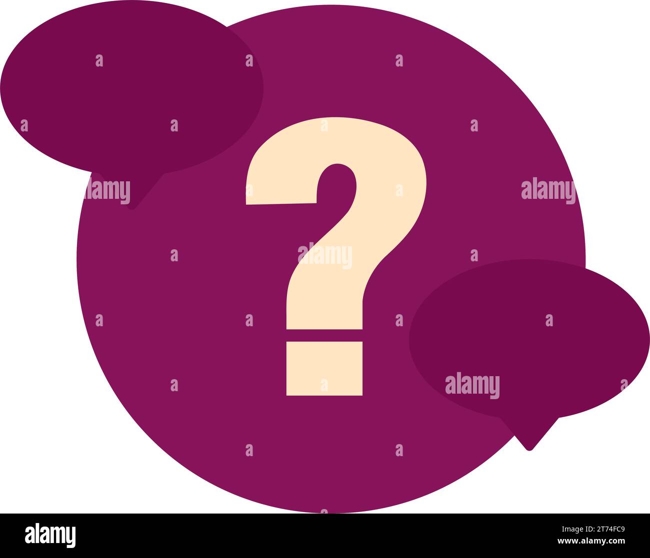 bubble with interrogation sign cloud Stock Vector Image & Art - Alamy