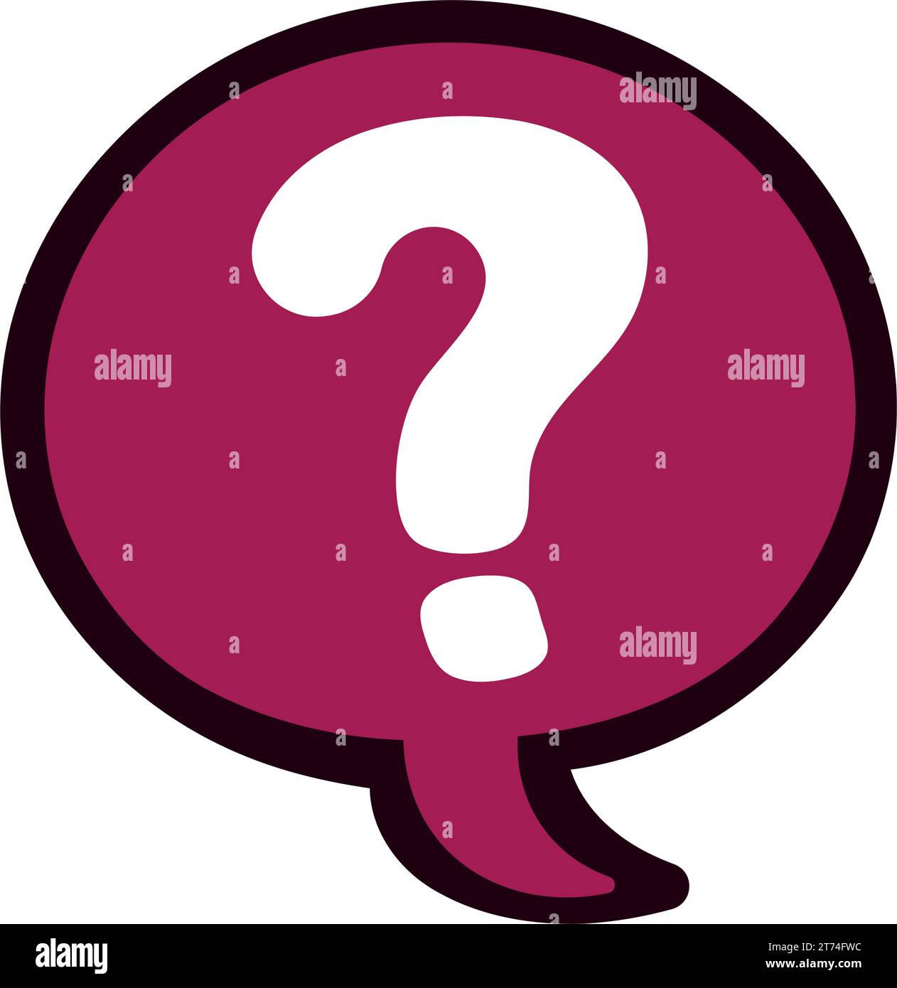 bubble with interrogation sign vector Stock Vector Image & Art - Alamy