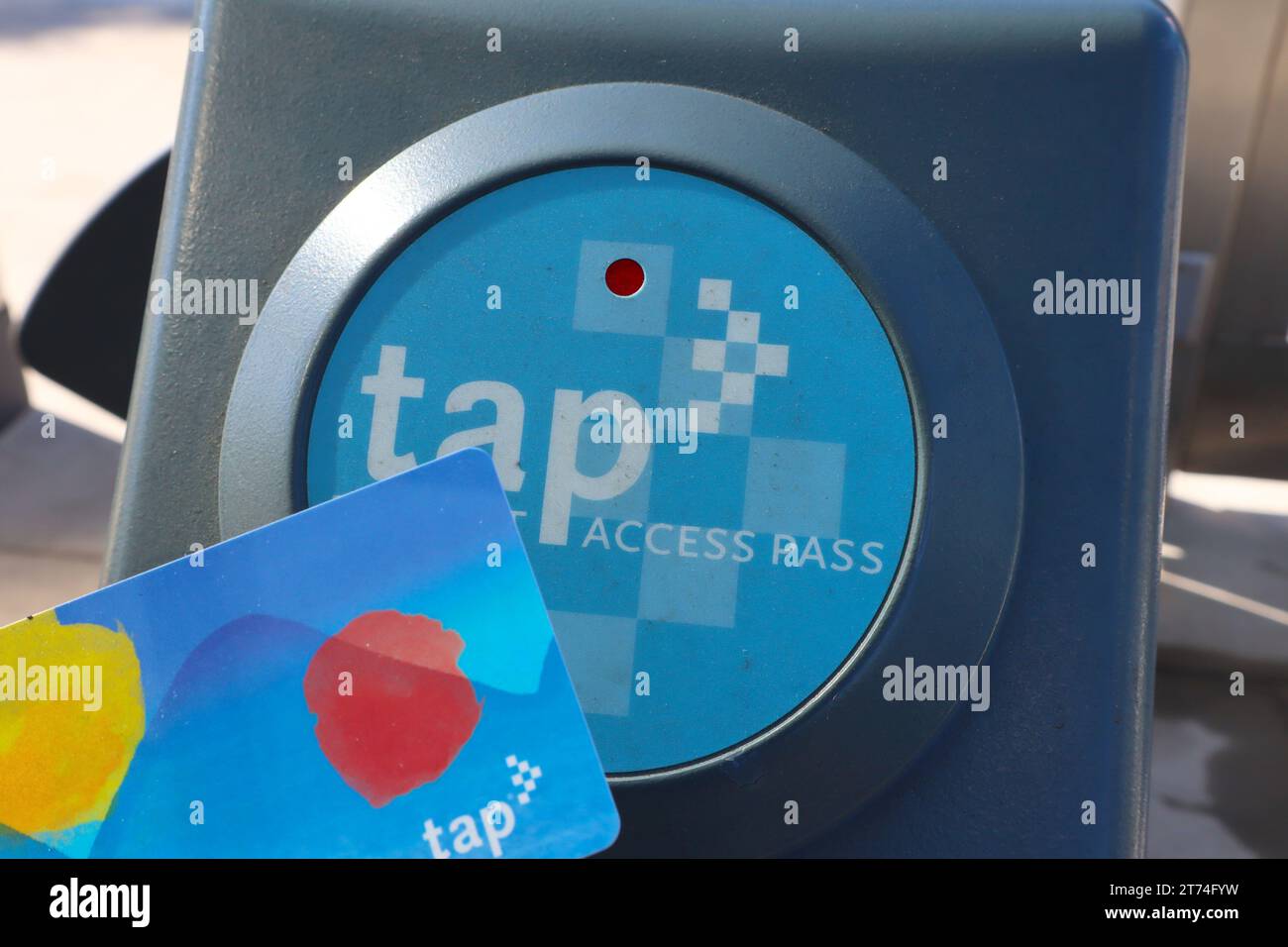 Los Angeles, California: view of Los Angeles Metro Rail Station ...