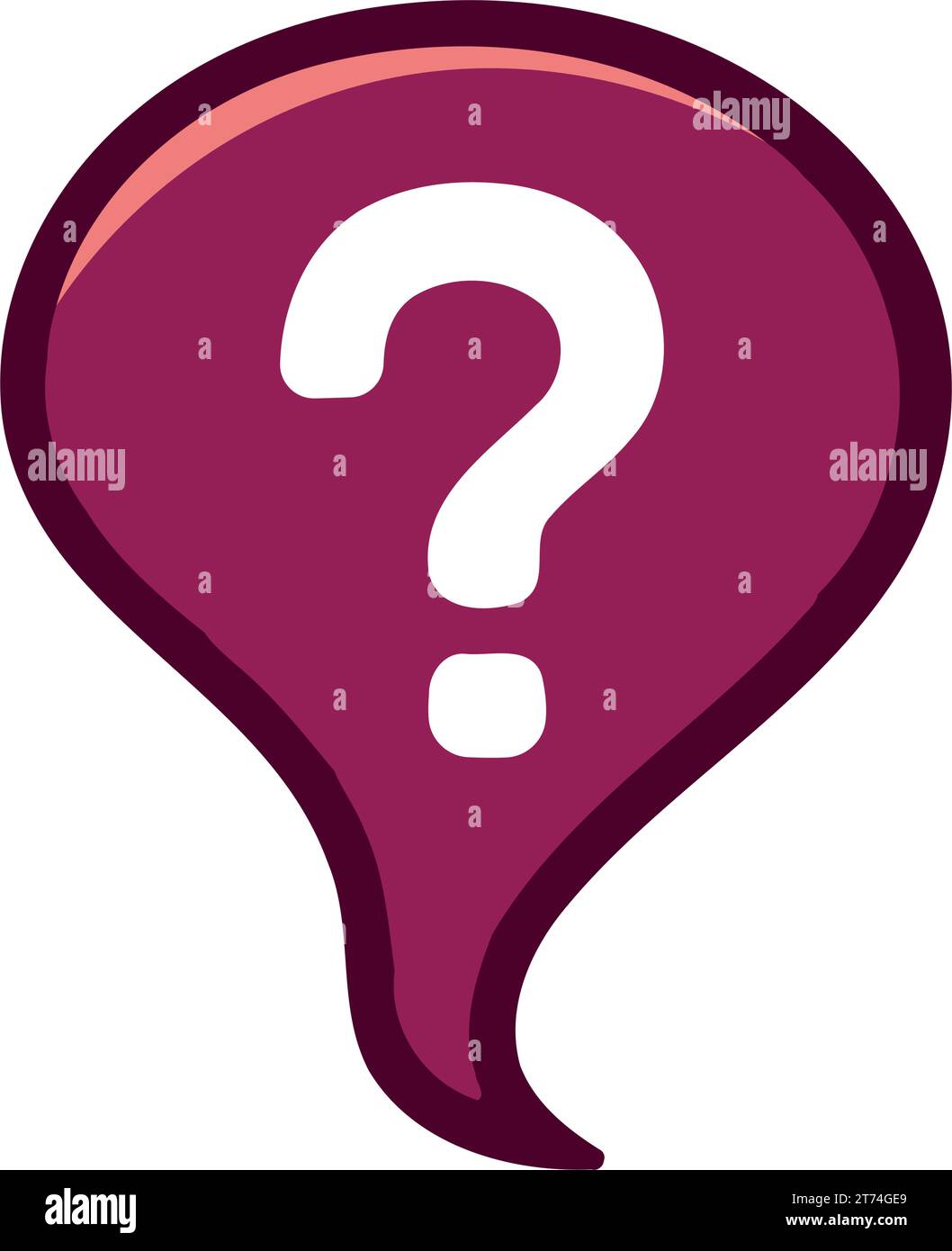 bubble with interrogation sign isolated Stock Vector Image & Art - Alamy