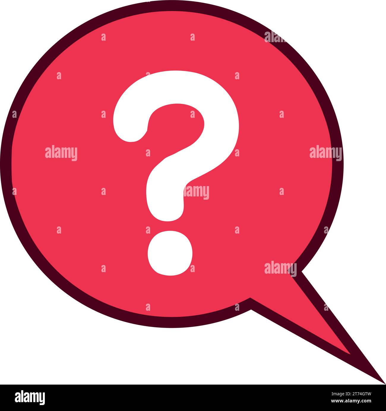 bubble with interrogation doubt sign Stock Vector Image & Art - Alamy