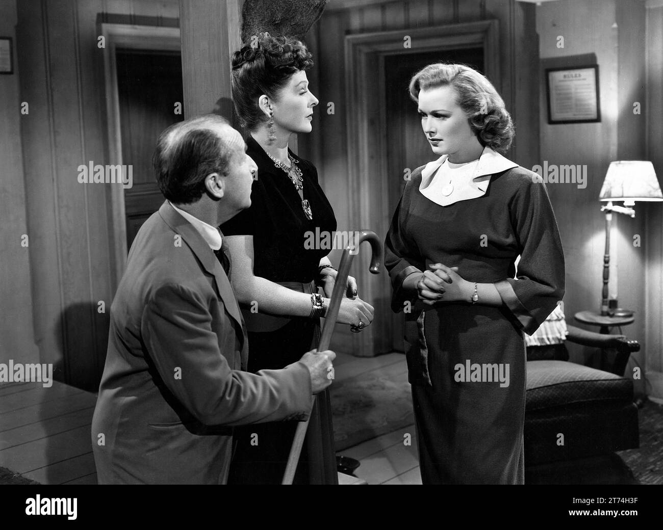 Eddie Parks, Noreen Nash (right), on-set of the film, "Assigned to ...
