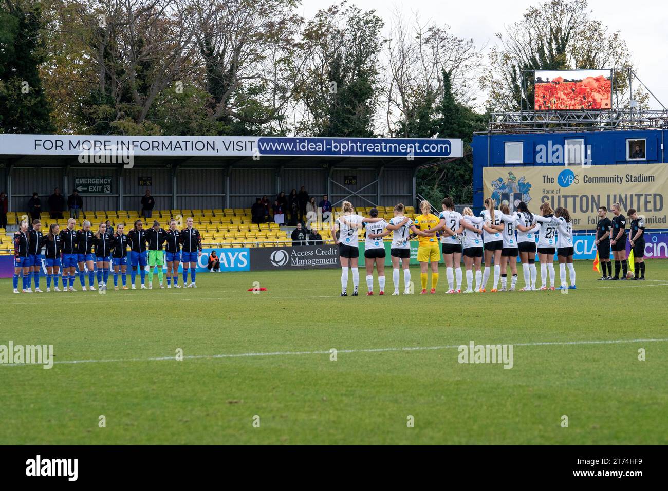 Sutton, UK. 08th Nov, 2023. The VBS Community Stadium, Sutton, England ...