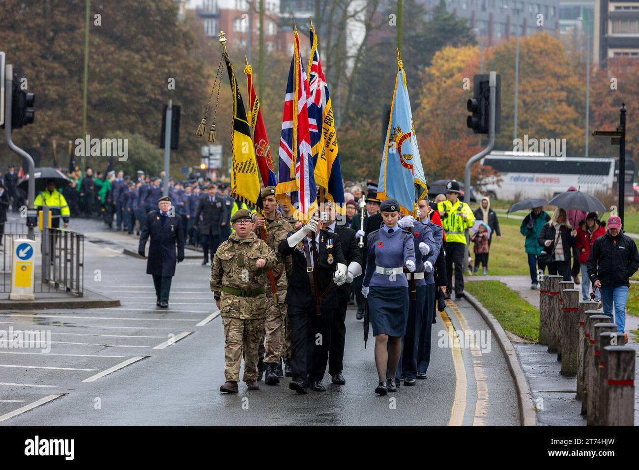 Hemel Hempstead, UK. 12th Nov, 2023. The annual Remembrance Parade is ...