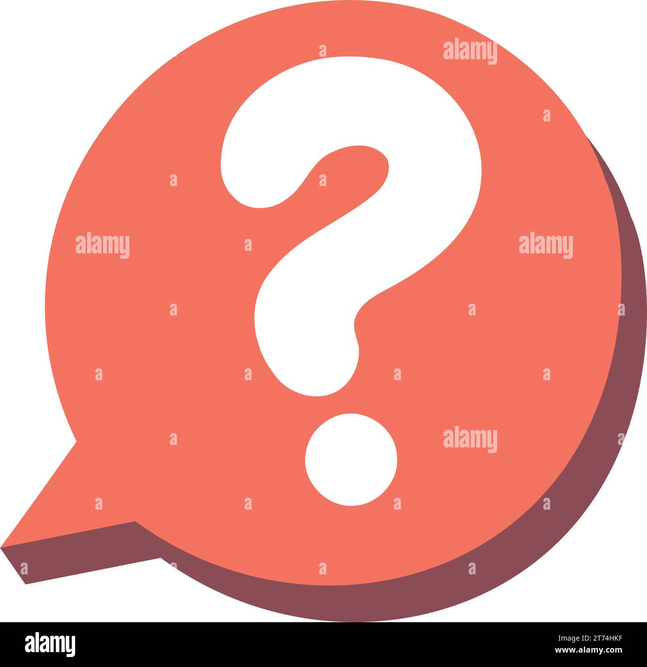 bubble with interrogation sign message Stock Vector Image & Art - Alamy