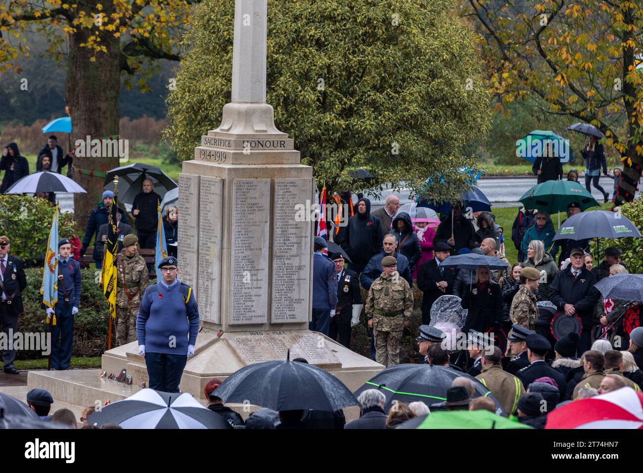 Hemel Hempstead, UK. 12th Nov, 2023. The annual Remembrance Parade is ...