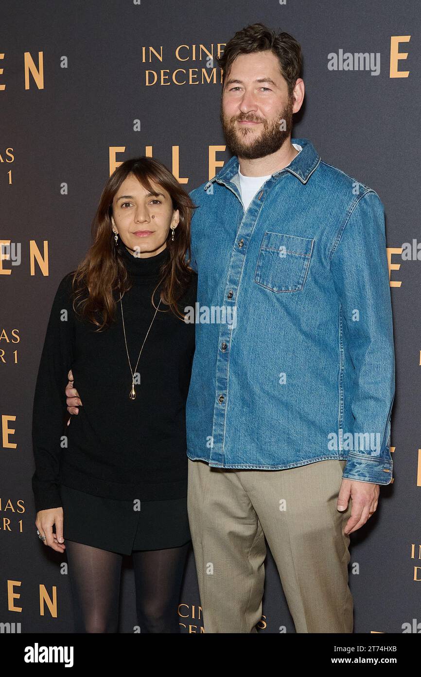 London, UK . 13 November, 2023 . Ottessa Moshfegh, Luke Goebel pictured ...