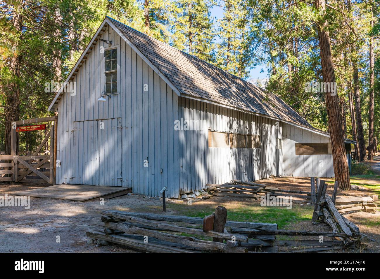 The Gray Barn in Yosemite National Park. After hours of bouncing around ...