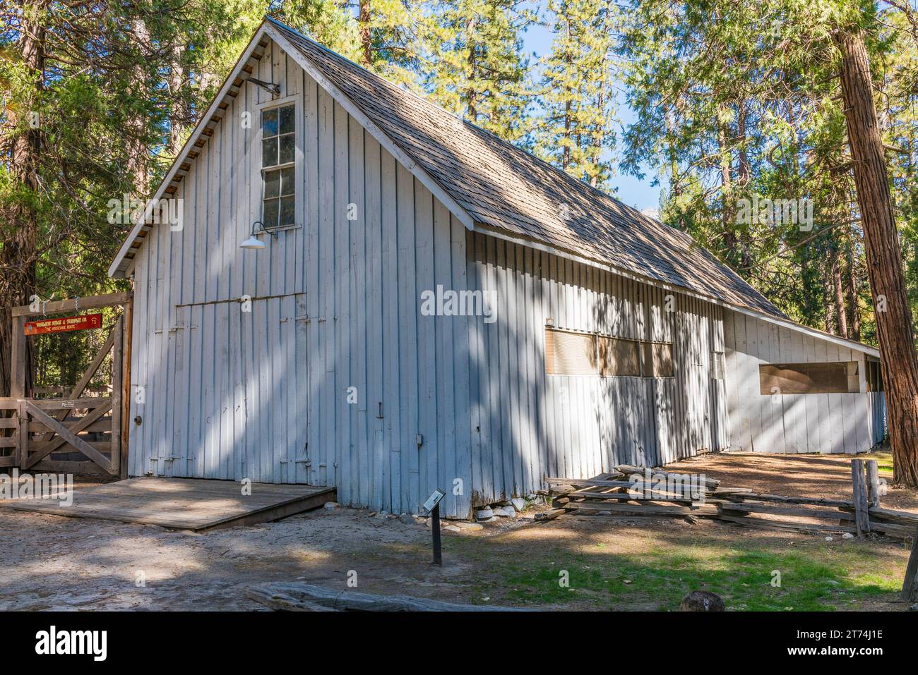 The Gray Barn in Yosemite National Park. After hours of bouncing around ...